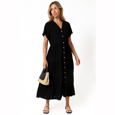 Natalya Midi Dress - Black M : Target