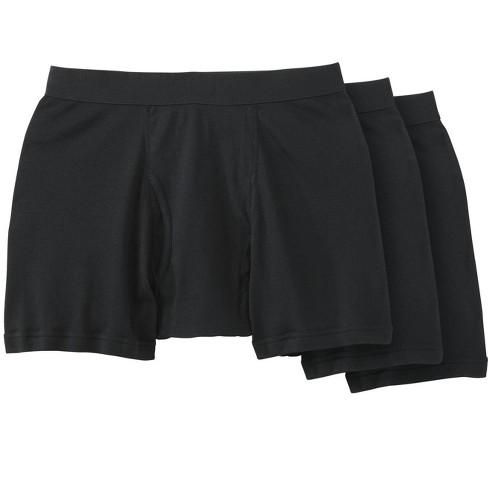 Kingsize Men's Big & Tall Cotton Mid-length Briefs 3-pack Underwear ...