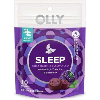 Olly 3mg Melatonin Sleep Gummies - Blackberry Zen - 10ct : Target
