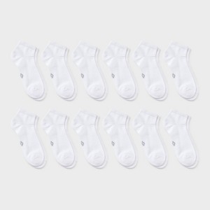 Men's New 12pk Value Ankle Socks - All In Motion™ White 6-12 : Target
