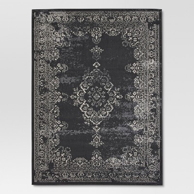 2'X3' Medallion Woven Accent Rug Dark Gray - Threshold™ – Target ...
