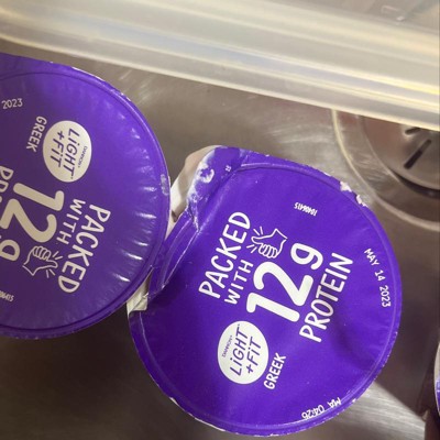 Light + Fit Nonfat Gluten-free Strawberry Cheesecake Greek Yogurt - 4ct ...