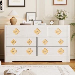 7 Drawer Dresser for Bedroom, 54'' Wide Dresser, Chest of Drawers ...