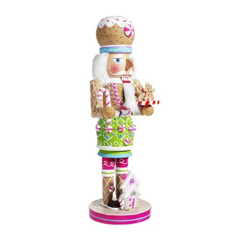 Kurt Adler 16" Wooden Gingerbread Nutcracker : Target