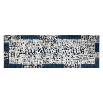Washable Indoor Laundry Room Rug Runner - 70 % Cotton Kitchen Floor Mat ...