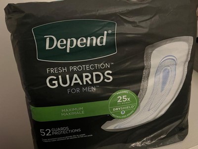 Depend Guards/incontinence Bladder Control Pads For Men - Maximum ...