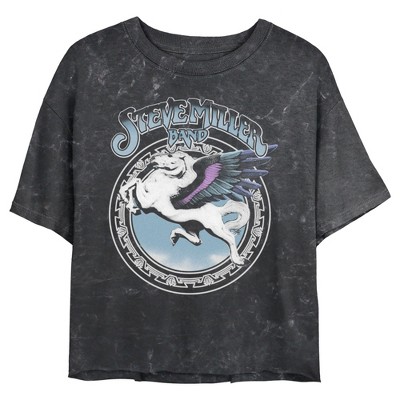 Junior's Women Steve Miller Band Pegasus Classic Logo T-shirt - Black ...