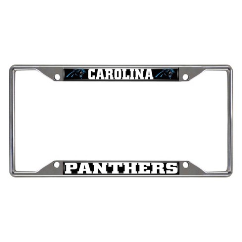 Nfl Carolina Panthers Stainless Steel License Plate Frame : Target