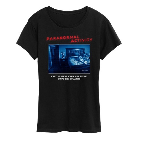 Women's Paranormal Activity Movie Poster Short Sleeve Graphic T-shirt ...