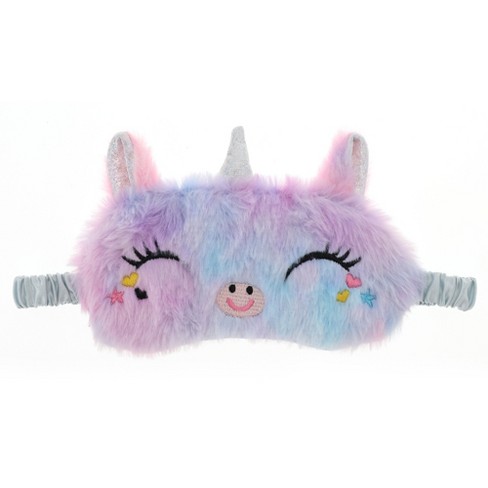 Soft Cartoon Eyes Sleep Mask Blue Purple 1 Pc : Target