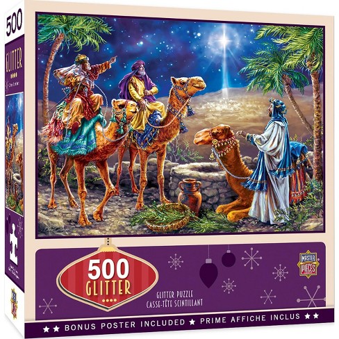 Masterpieces Inc Three Magi 500 Piece Glitter Jigsaw Puzzle : Target