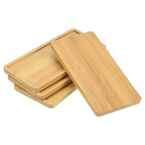 Unique Bargains Home Indoor Bamboo Wood Rectangular Trays Planter ...