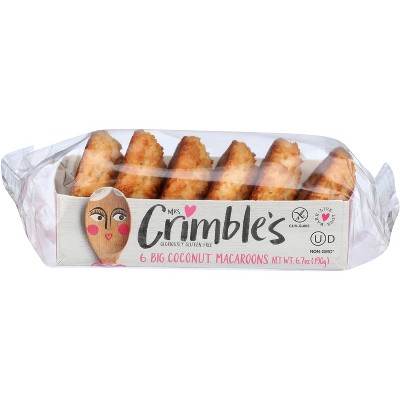 Mrs Crimble's Macaroons Traditional Coconut - Pack Of 12 - 6.7 Oz : Target