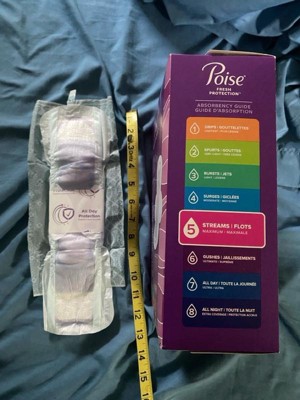 Poise Ultra Thin Incontinence Pads With Wings - Maximum Absorbency ...