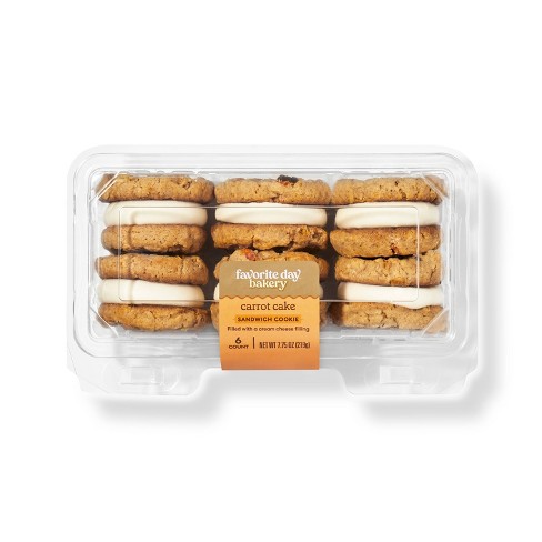 Carrot Cake Soft Sandwich Cookies - 6ct/7.75oz - Favorite Day™ : Target