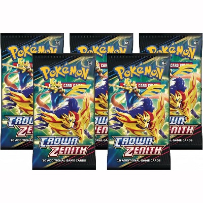 Pokemon Sword & Shield Crown Zenith | 5 Booster Packs : Target