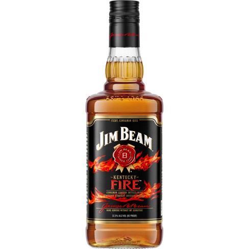 Jim Beam Kentucky Fire Bourbon Whiskey - 750ml Bottle : Target