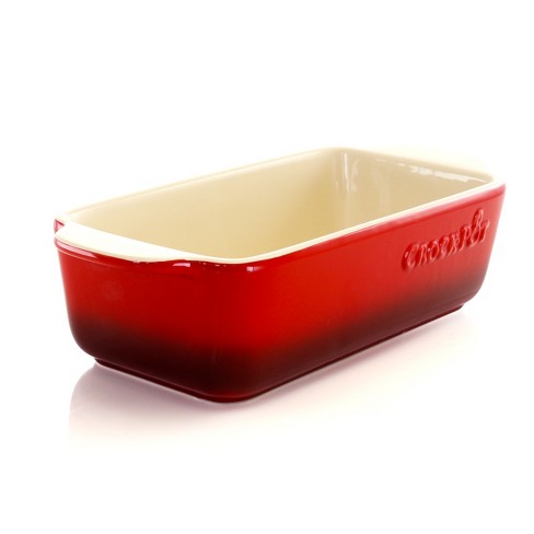 Crock Pot Artisan 1.25 Quart Rectangle Stoneware Bake Pan In Red : Target