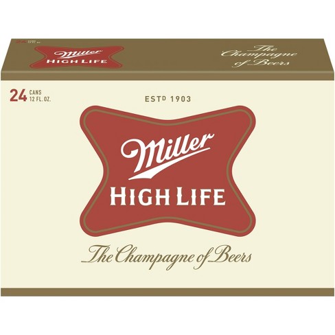 Miller High Life Beer - 24pk/12 Fl Oz Cans : Target