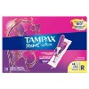 Tampax Pocket Radiant Compact Tampons Regular Absorbency - Unscented ...