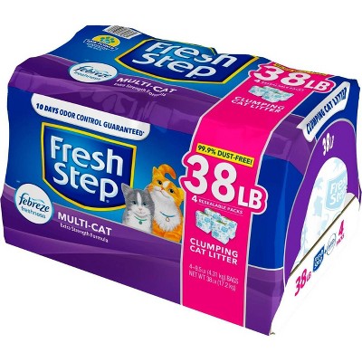 Fresh Step Multi-cat Scented Litter With The Power Of Febreze Clumping ...