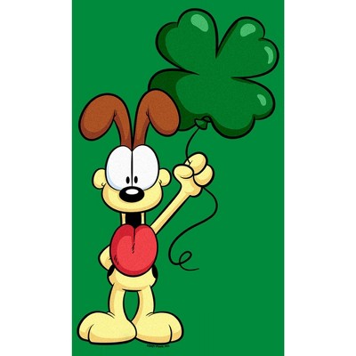 Men's Garfield St. Patrick's Day Odie Shamrock Balloon T-shirt - Kelly ...