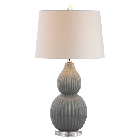 28.25" Ceramic Thatcher Table Lamp (includes Led Light Bulb) Gray ...