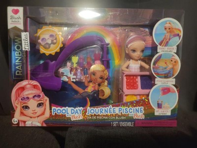Rainbow High Littles Pool Day Playset + Small Doll, Pool With Rainbow ...