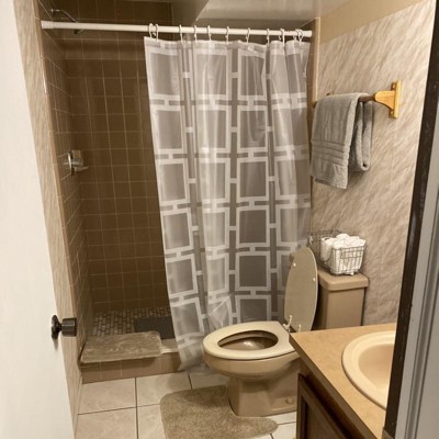 Grid Shower Curtain White - Room Essentials™ : Target