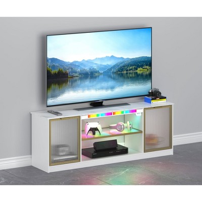 Bestier 57" Gaming Entertainment Center for PS5 with LED TV Stand for ...