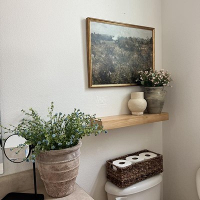 24" Floating Dark Wood Shelf Walnut Brown - Threshold™ : Target