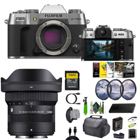 Fujifilm X-t50 Mirrorless Camera + Sigma 10-18mm Contemporary Lens ...