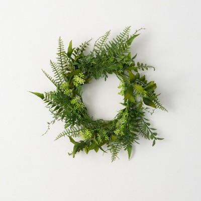 11.5"h Sullivans Variegated Foliage Mini Wreath, Multicolored : Target