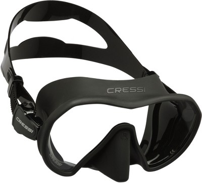 Cressi F-dual Mask And Supernova Dry Snorkel, Black/red : Target