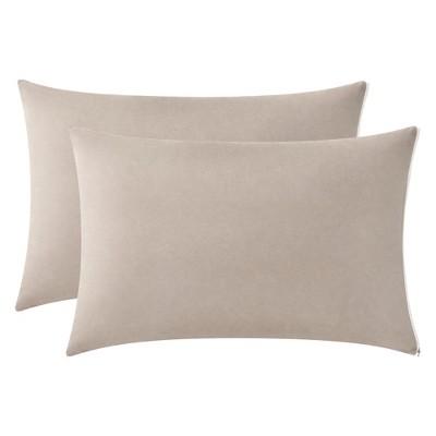 REGALWOVEN Waterproof Thin Polyester Zipper Pillow Protector 2 Packs ...