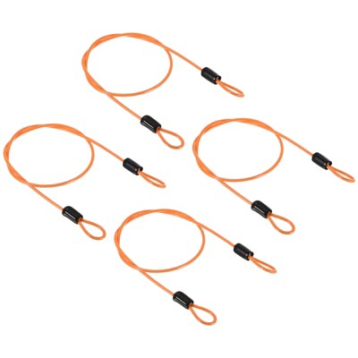 Unique Bargains Security Steel Cable Coated Luggage Lock Wire Rope W ...