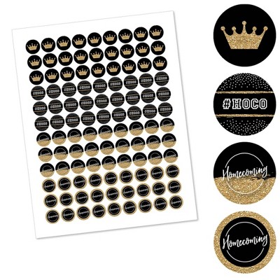Big Dot Of Happiness Hoco Dance - Homecoming Round Candy Sticker Favors ...