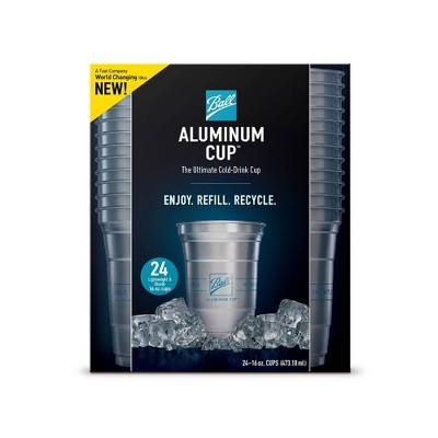 Ball Aluminum Cup Recyclable Party Cups - 16oz/24pk : Target