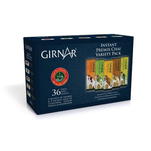 Girnar Instant Tea/chai Premix Variety Pack, 36 Sachets. : Target