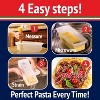 The Original Fasta Pasta Microwave Cooker With Lid & Built-in Strainer ...