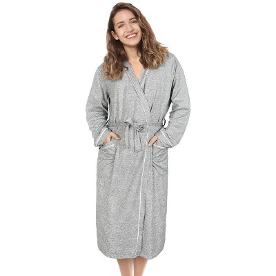 Catalonia Lightweight Womens Robes, Ladies Bathrobe Soft Long, Gray, X ...