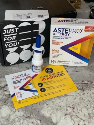 Astepro Azelastine Hydrochloride Allergy Steroid Free Antihistamine ...