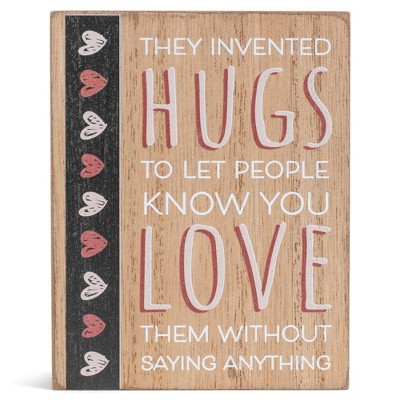 Elanze Designs Invented Hugs Let People Know You Love Them 3 x 4 Brown ...