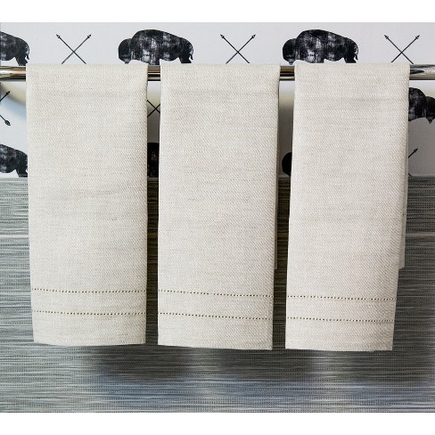 Solino Home Linen Bath Hand Towels Light Natural Set Of 3, 14 X 24 ...