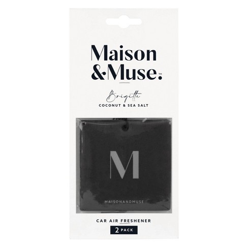 Maison&muse 2pk Car Air Fresheners Coconut And Sea Salt : Target