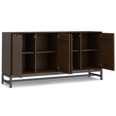 Wyndenhall Normandy Large Sideboard Buffet Brunette Brown : Target