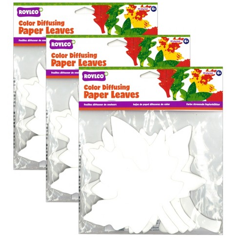 Roylco® Color Diffusing Paper Leaves, 80 Per Pack, 3 Packs : Target