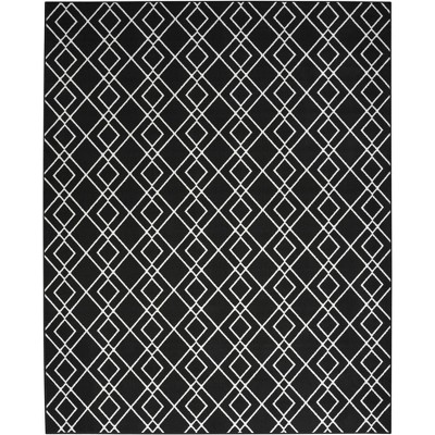 Abstract Lines Rug Black/tan - Threshold™ : Target