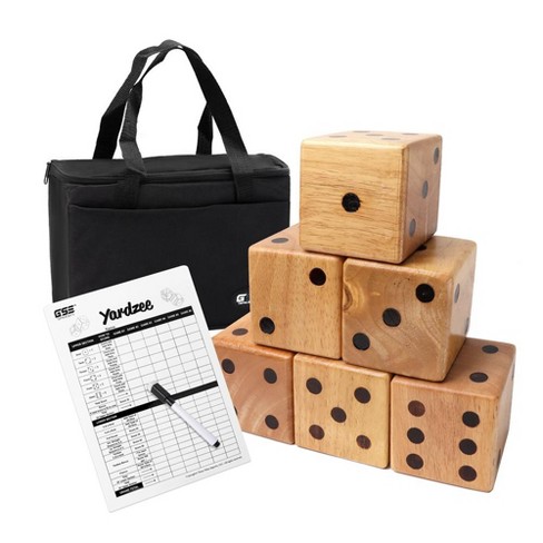 Gse 3.5-inch Giant Yard Dice Game Set With Carrying Bag : Target