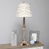 Antique Style Buffet Table Lamp With Ruched Shade Cream - Elegant ...